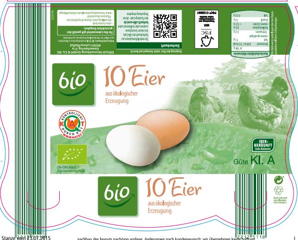 Bio-Eier von Farm Bio-Eierhof Papenburg wegen Salmonellen im Rückruf ...
